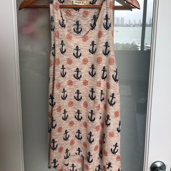 Tops | Nautical Tank Nwot | Poshmark